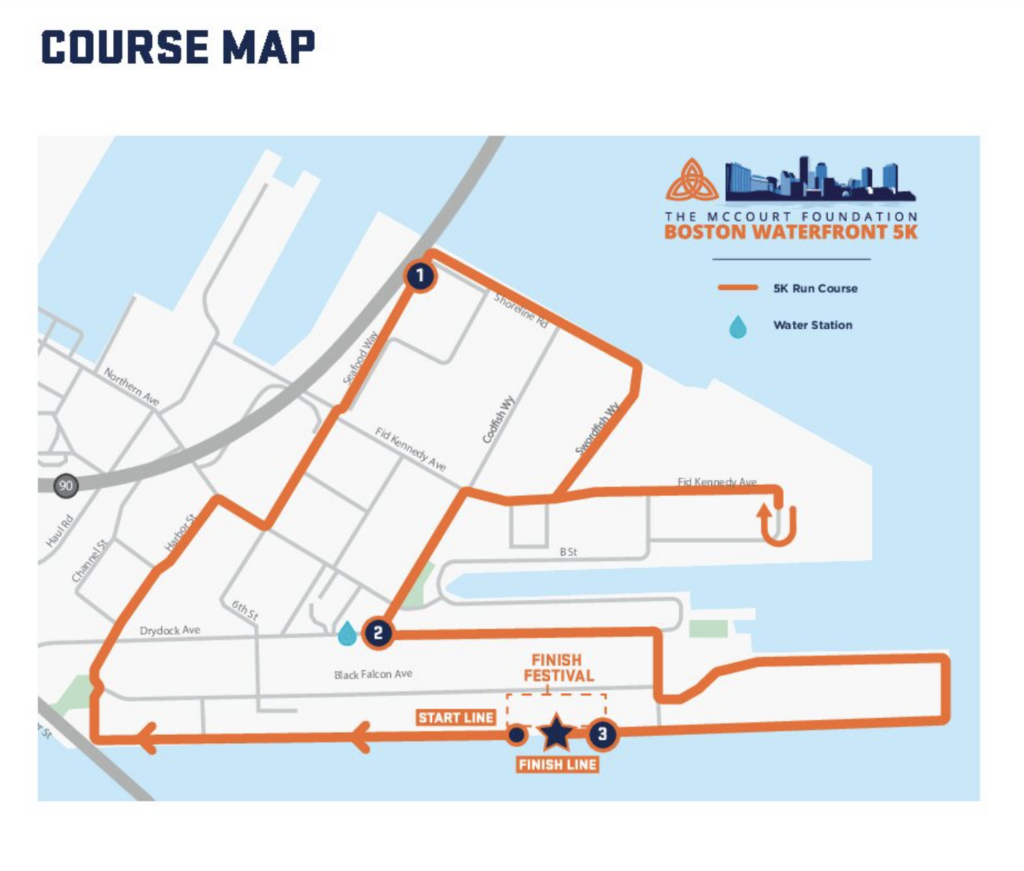 Boston Waterfront 5K Course - The McCourt Foundation