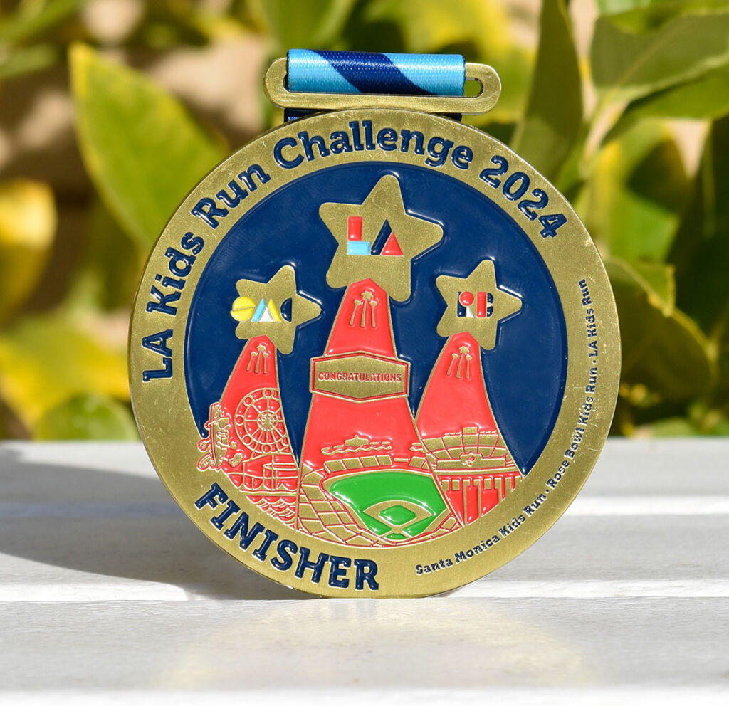 Kids Run LA Challenge Medal - The McCourt Foundation